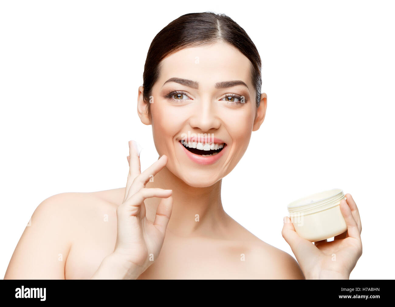 Beautiful Woman with Clean Fresh Skin Stock Photo - Alamy