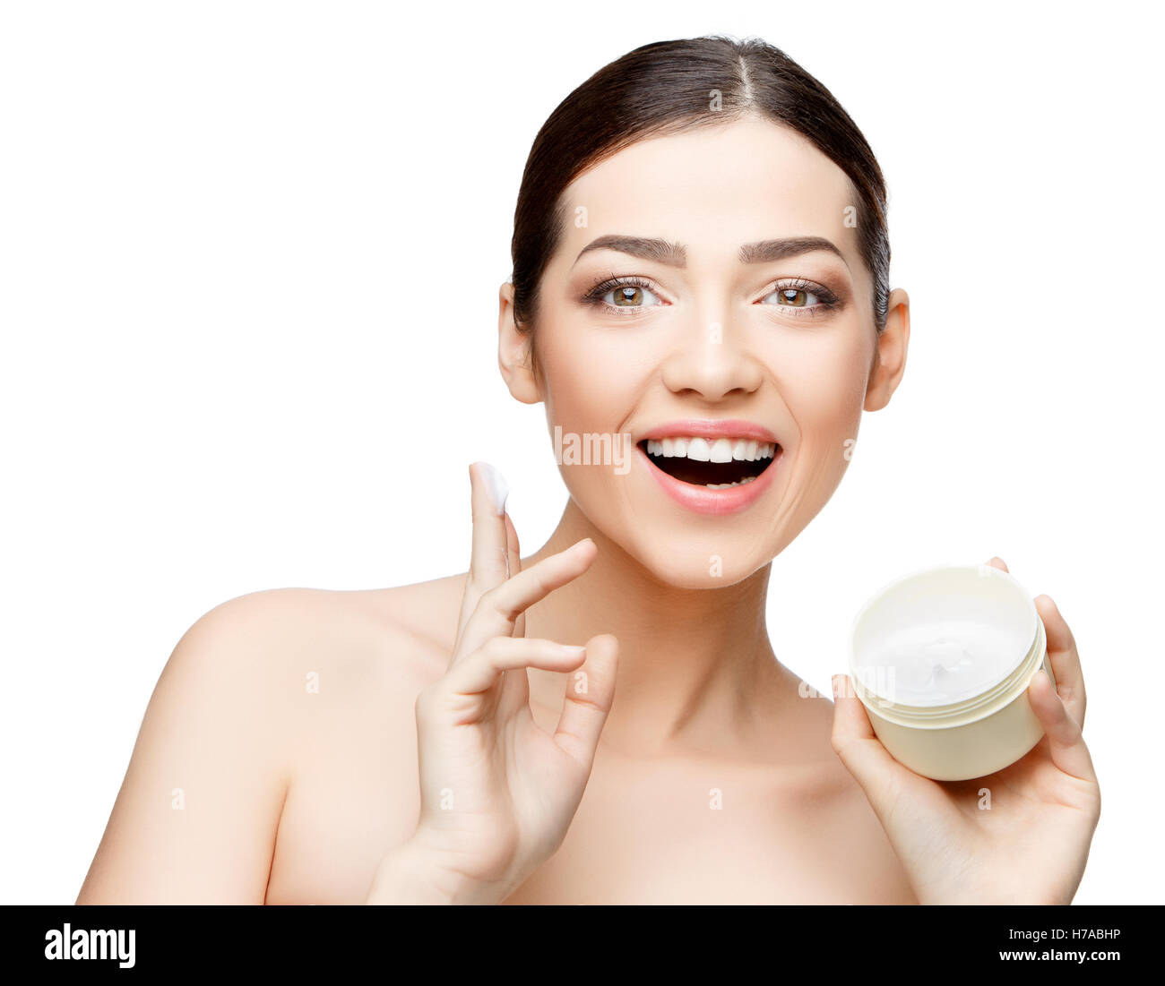 Beautiful Woman with Clean Fresh Skin Stock Photo - Alamy