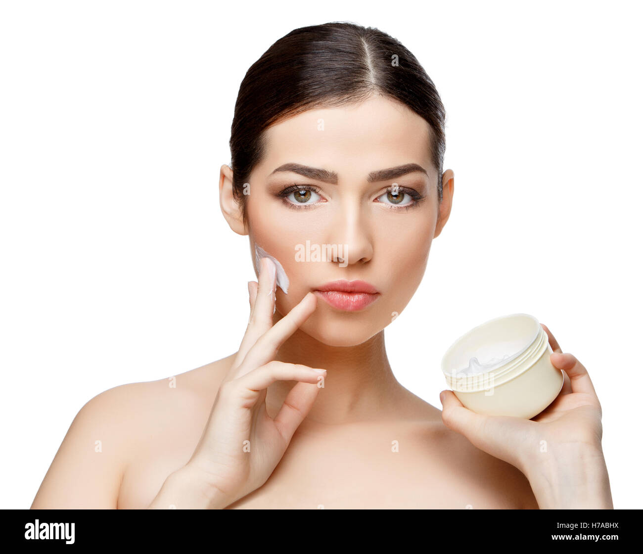 Beautiful Woman with Clean Fresh Skin Stock Photo - Alamy