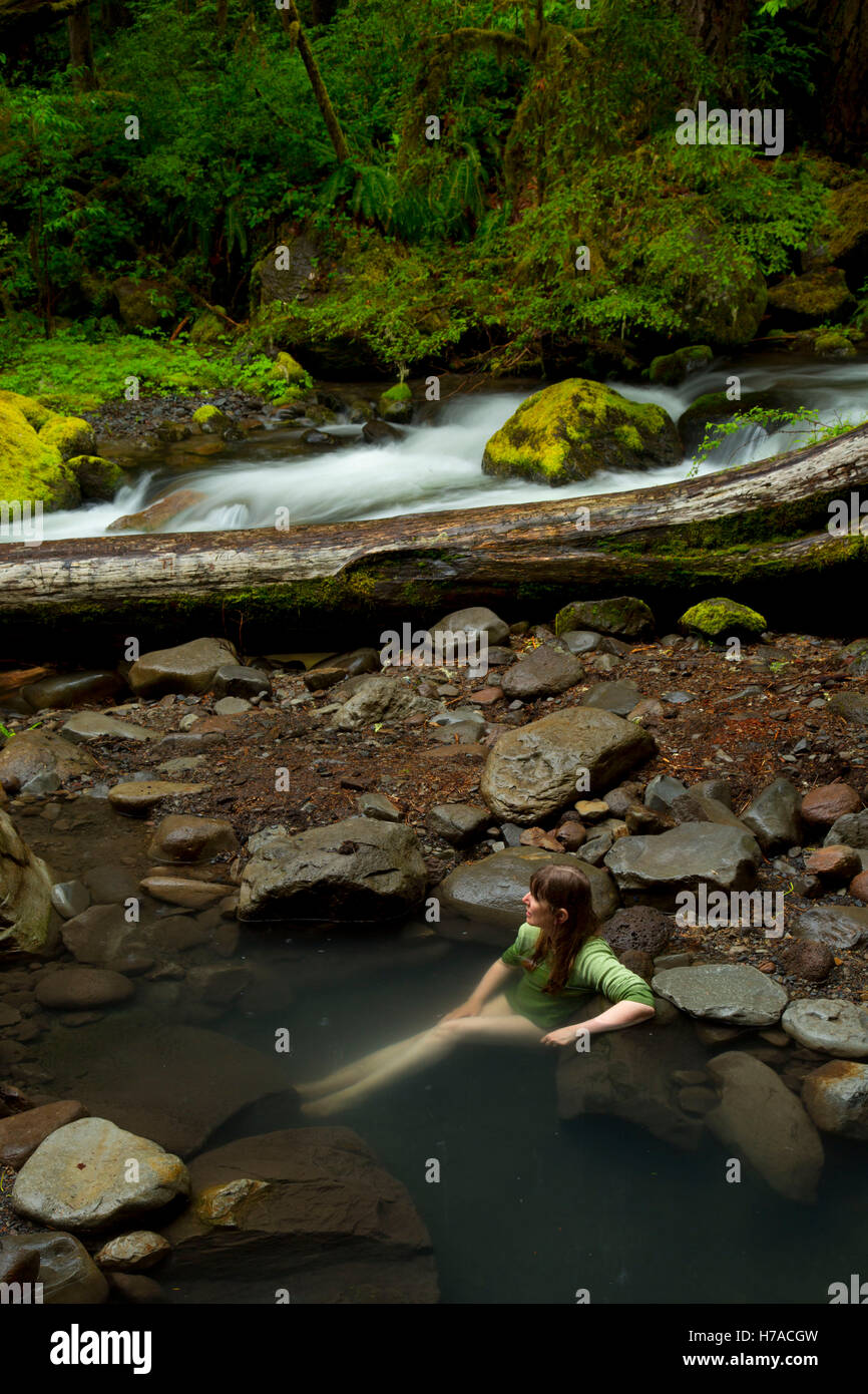 Warm Springs along Warm Springs Trail, Willamette National Forest ...