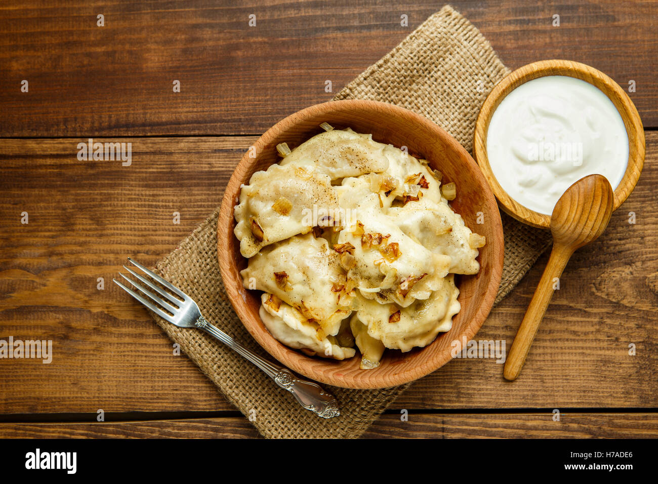 traditional ukrainian food - dumplings varenik Stock Photo - Alamy