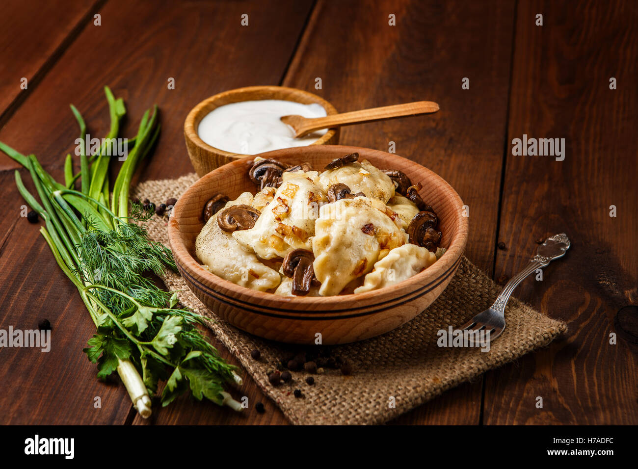 traditional ukrainian food - dumplings varenik Stock Photo - Alamy