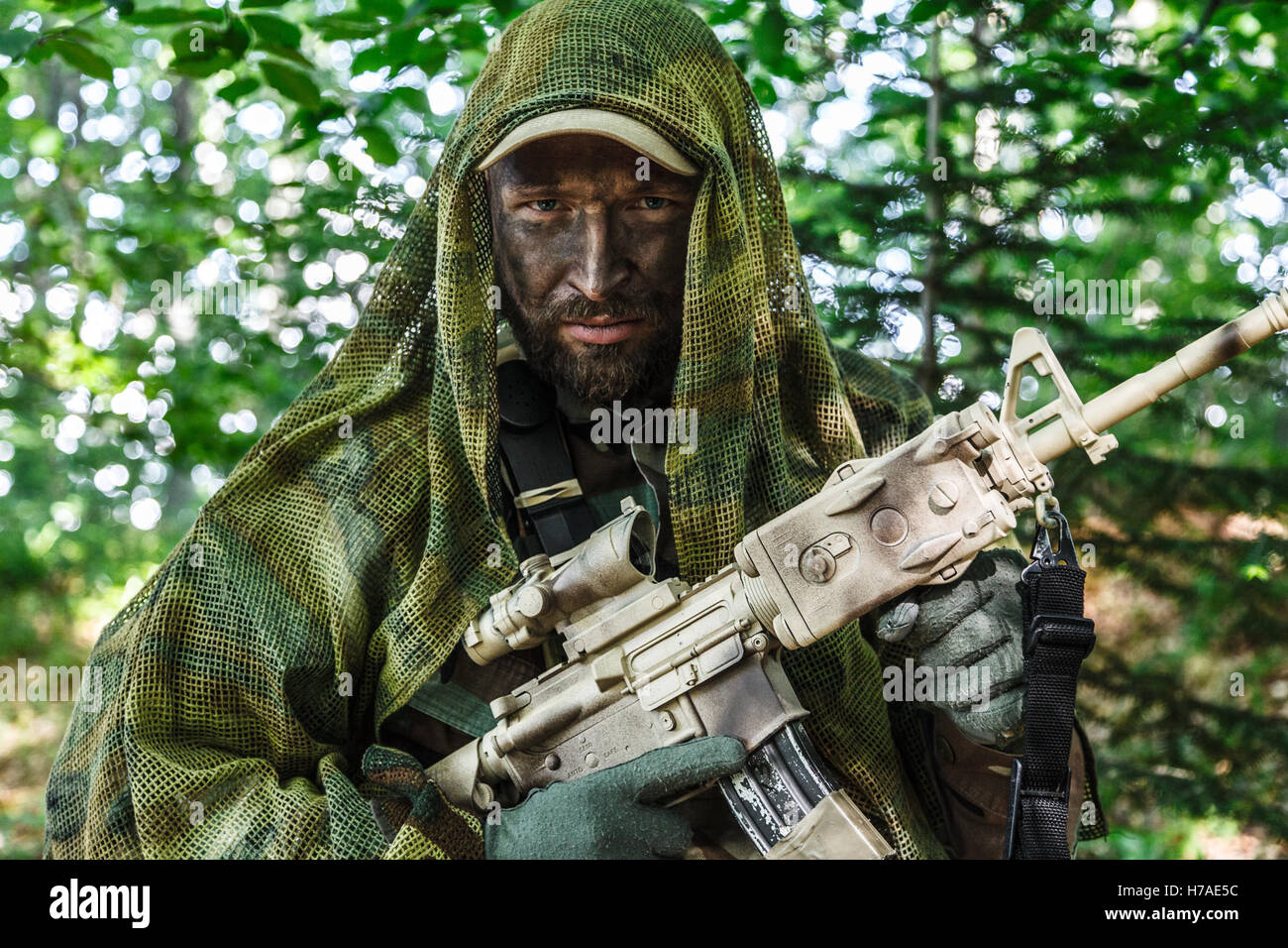 Navy SEAL Taliban hunter Stock Photo - Alamy