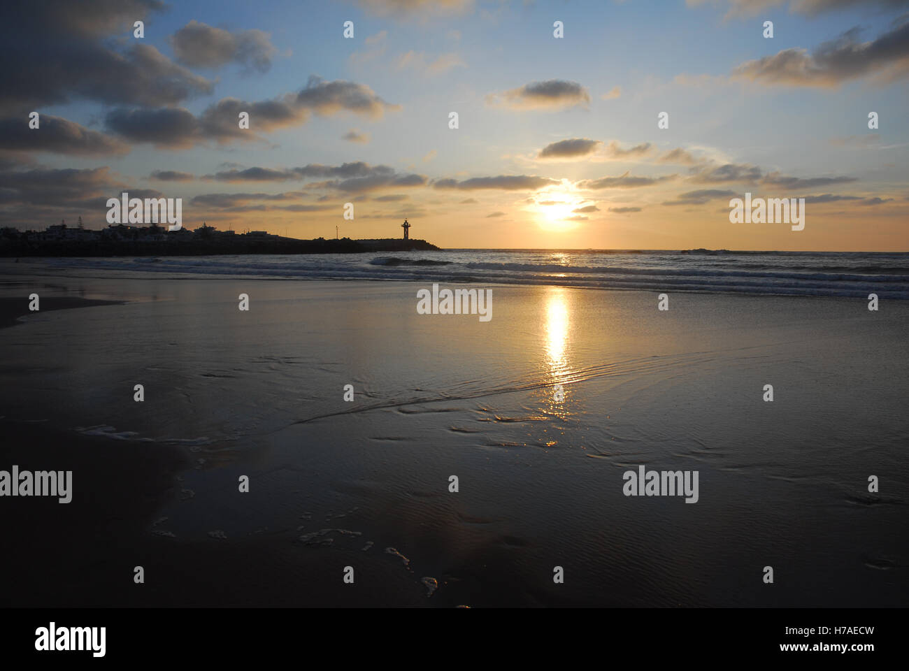 North Africa, Morocco, Maroc, Rabat, Temara, Sunset Stock Photo - Alamy