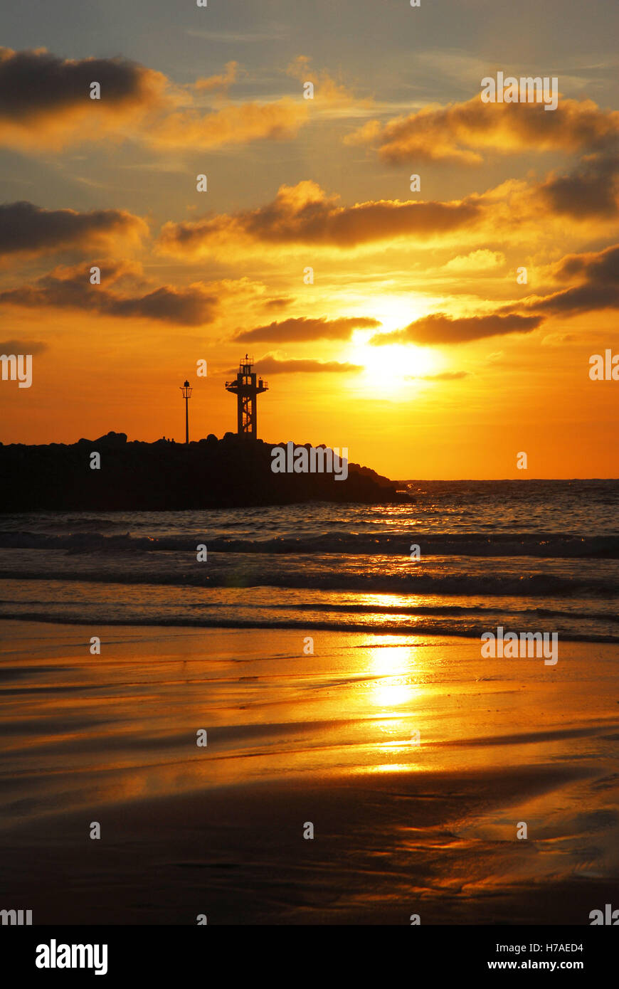 North Africa, Morocco, Maroc, Rabat, Temara, Sunset Stock Photo - Alamy