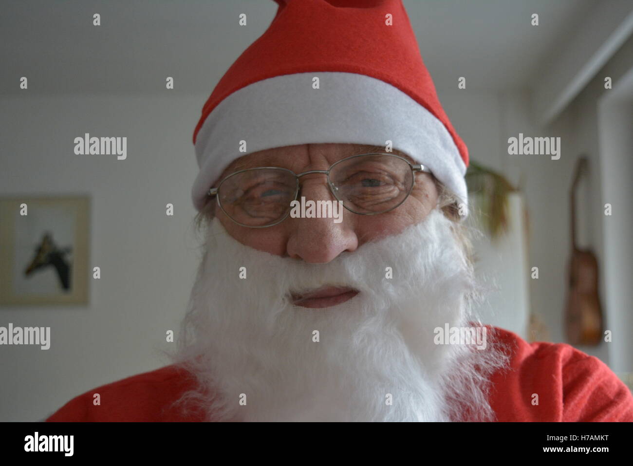 Portrait of Santa Claus Stock Photo - Alamy