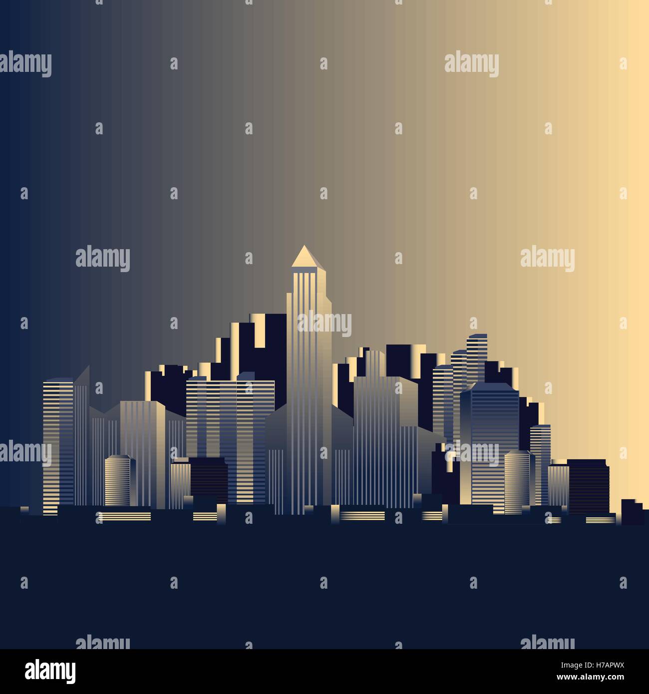 Simple City Vector