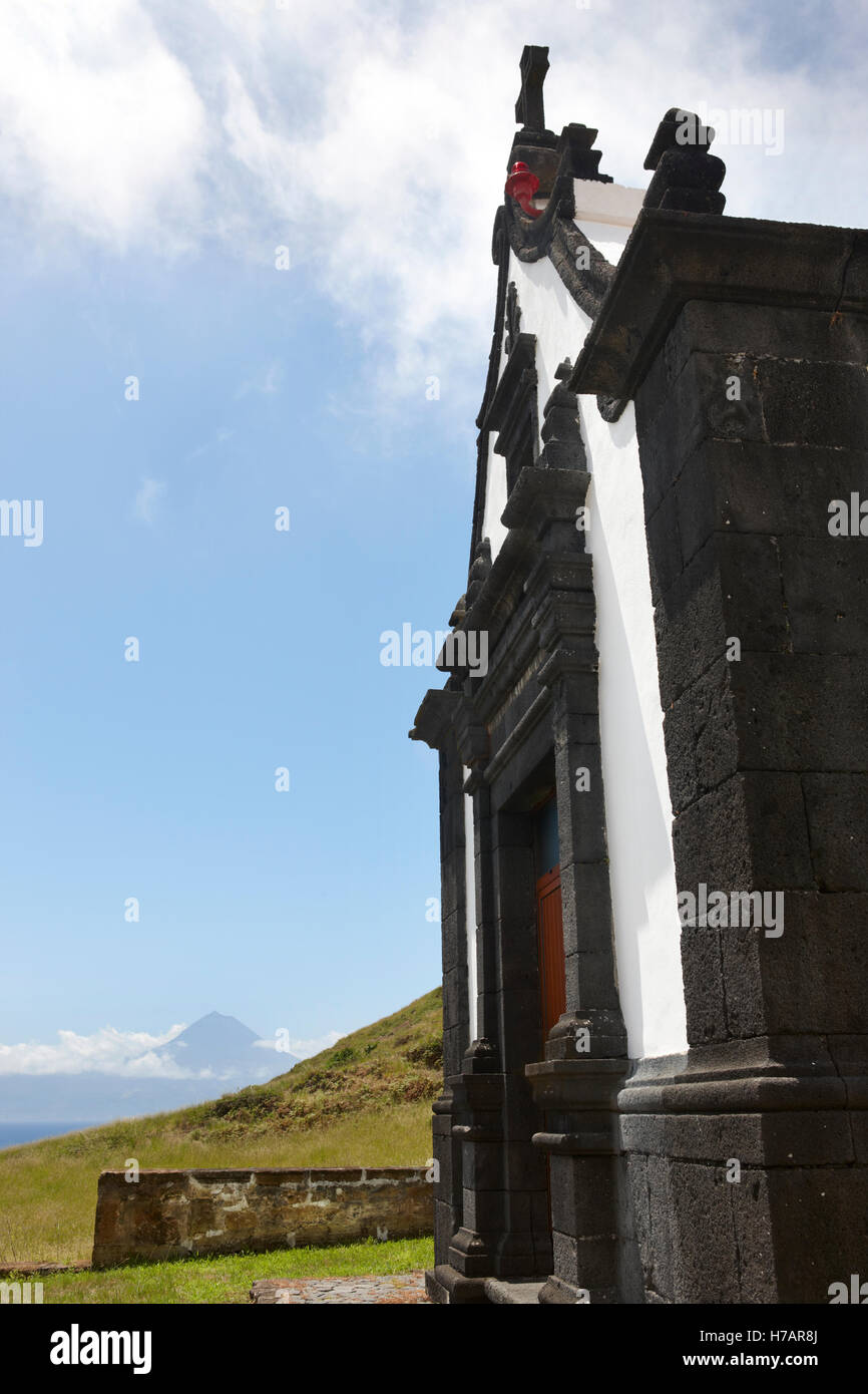 Traditional azores chapel in Velas. Sao Jorge island. Portugal Stock ...