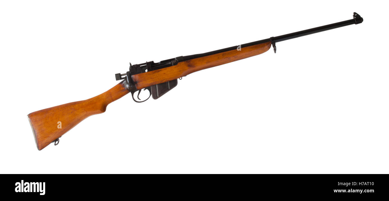 Old bolt action rifle isolated hi-res stock photography and images - Alamy