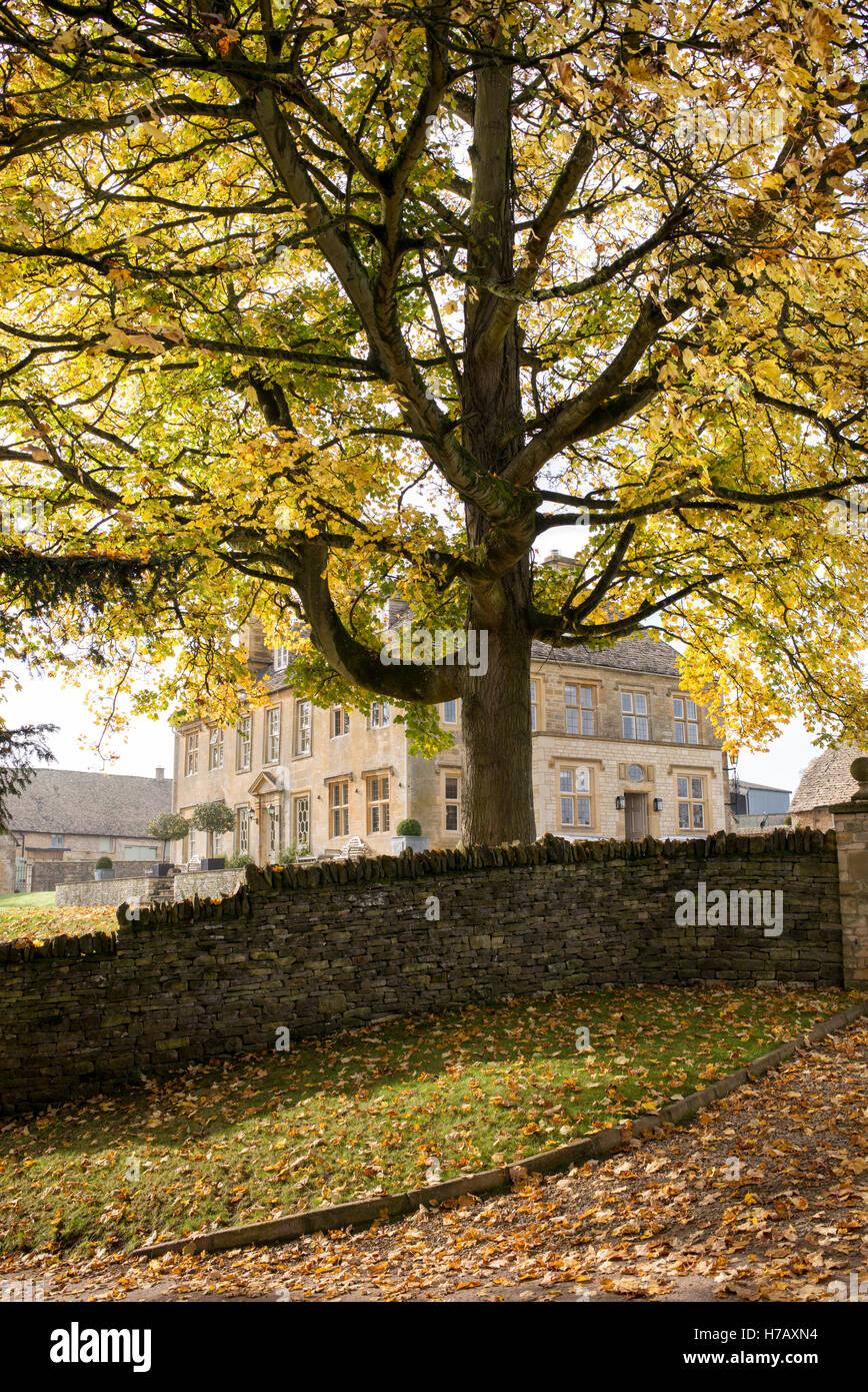 The Old Coach House in autumn. Barton, Cotswolds, Gloucestershire ...