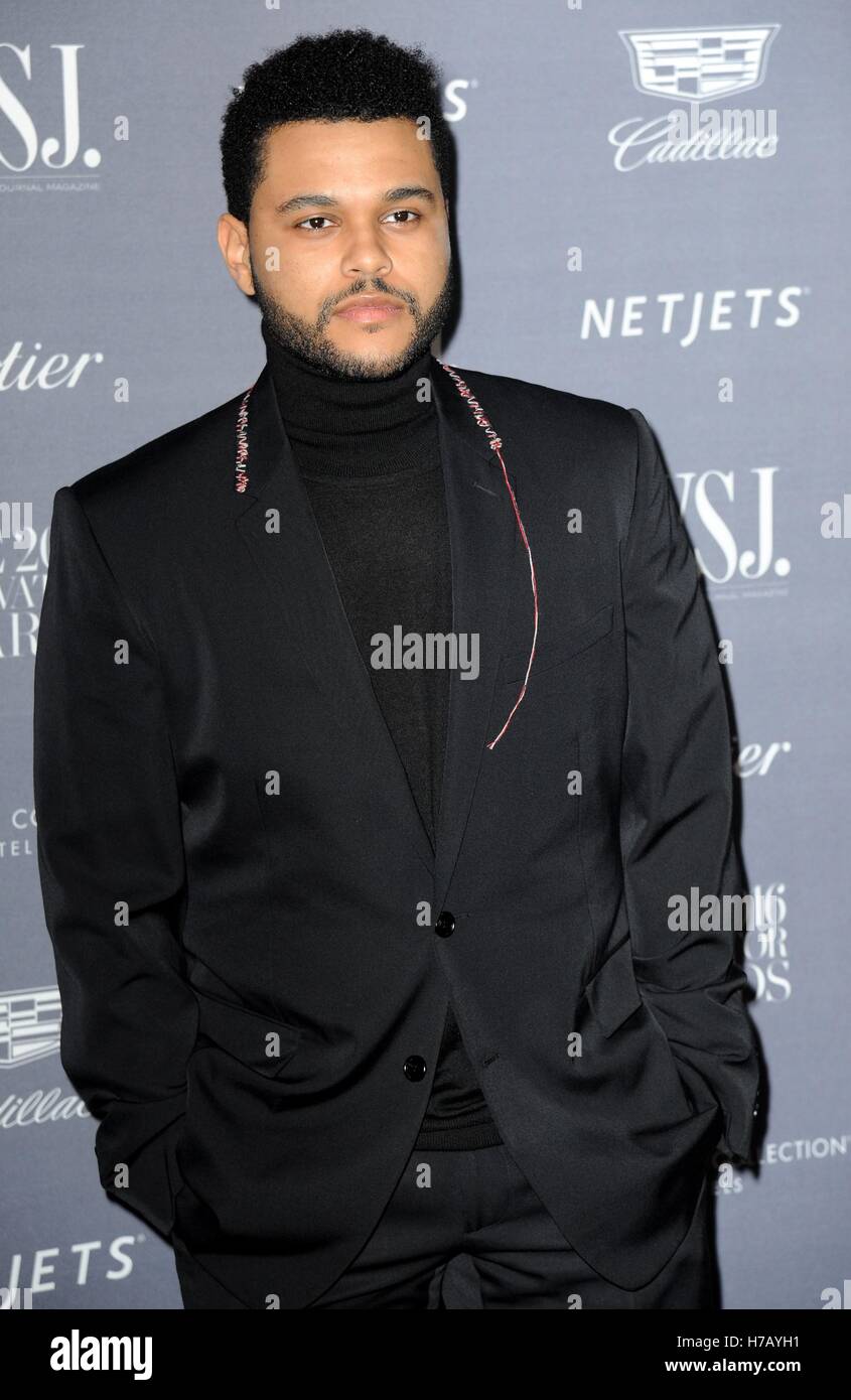 New York, NY, USA. 2nd Nov, 2016. Abel Tesfaye, The Weeknd at arrivals ...