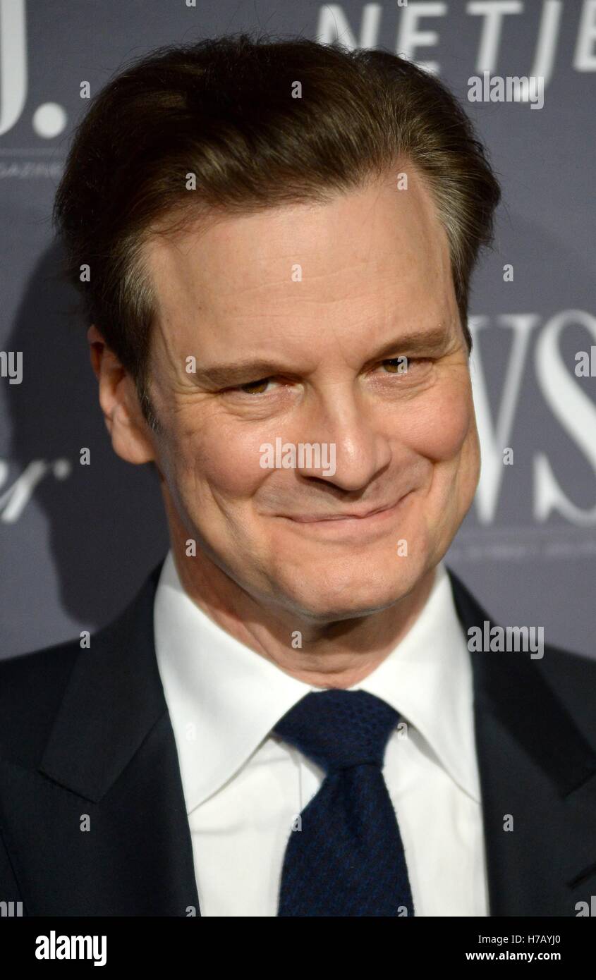 New York, NY, USA. 2nd Nov, 2016. Colin Firth at arrivals for ...