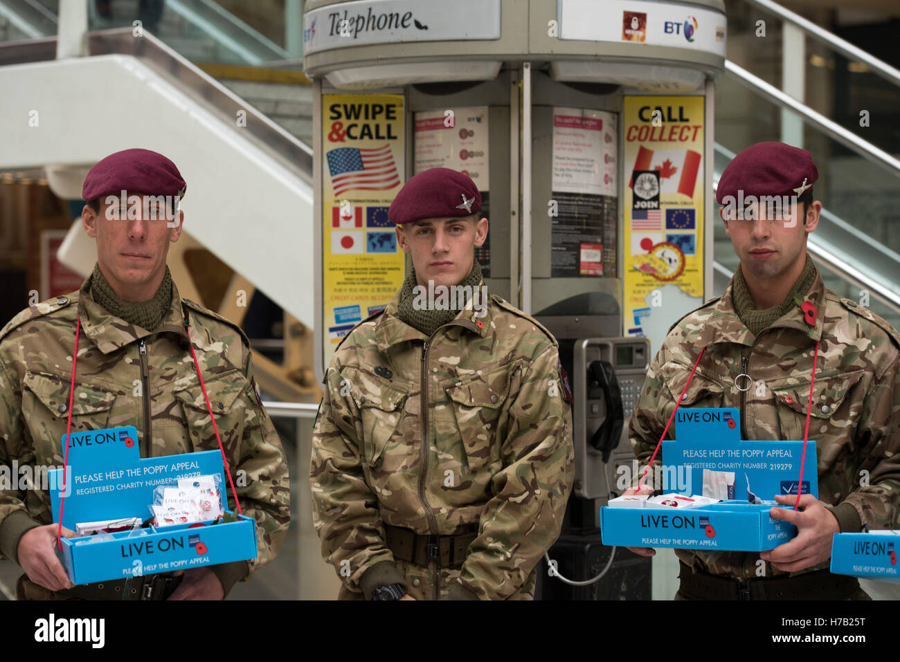 London, UK. 3rd Nov, 2016. London Poppy Appeal launch,Parachute ...