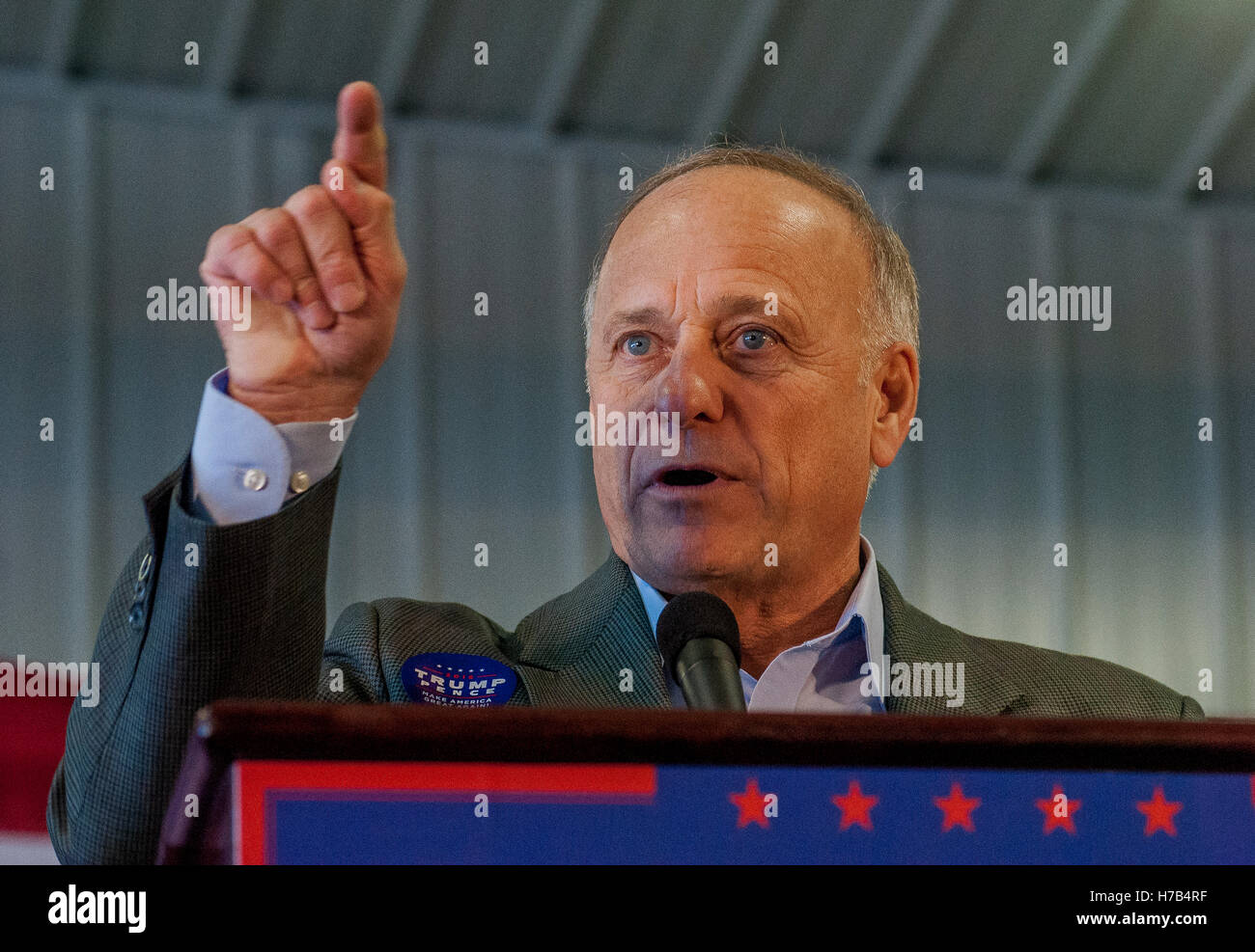 Prole Iowa, USA, 3rd November, 2016 Congressman Steve King (R-IA ...