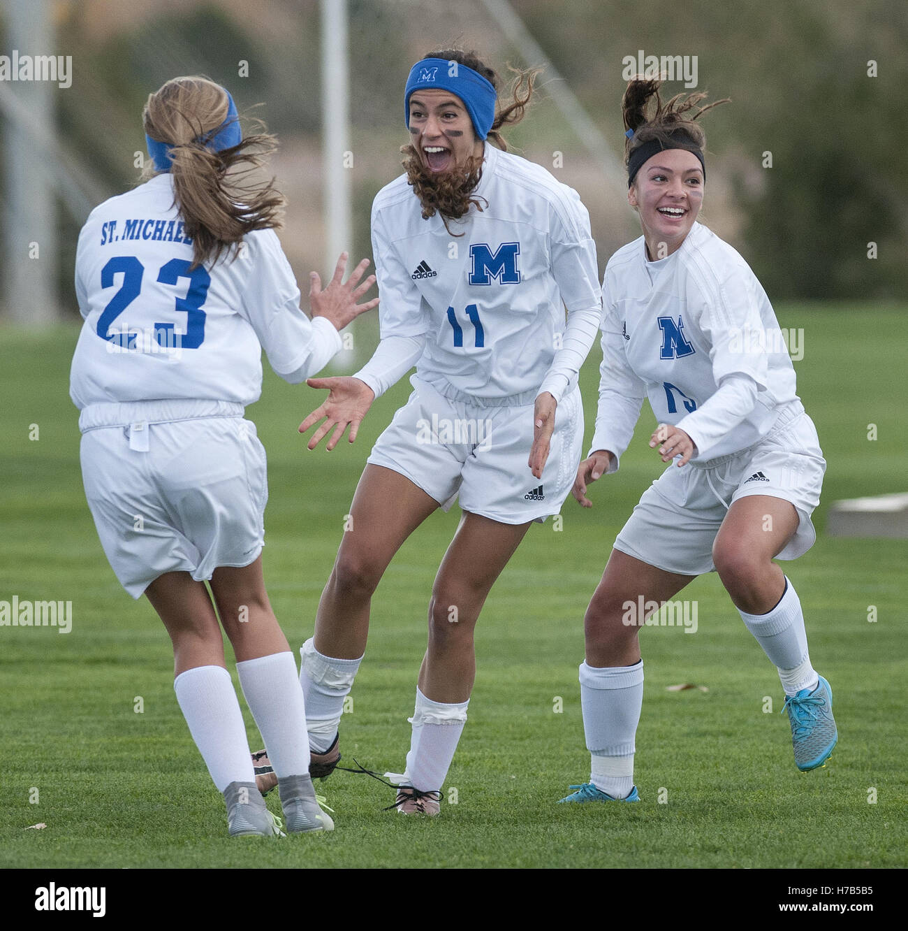 Usa. 3rd Nov, 2016. From left, St. Michael's Francis Schneider, Astid ...