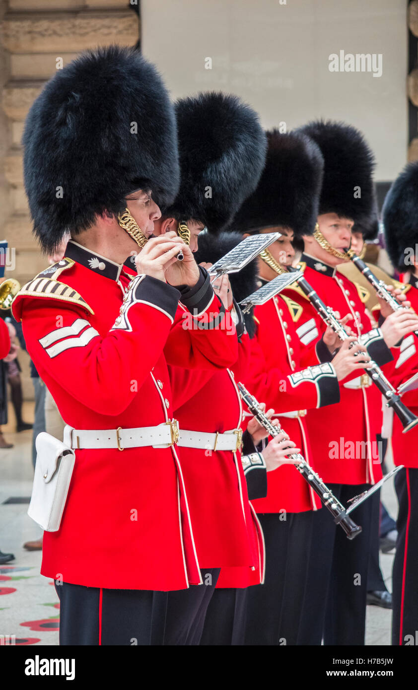 Waterloo Station, London, UK. 3rd November, 2016. The band of the ...