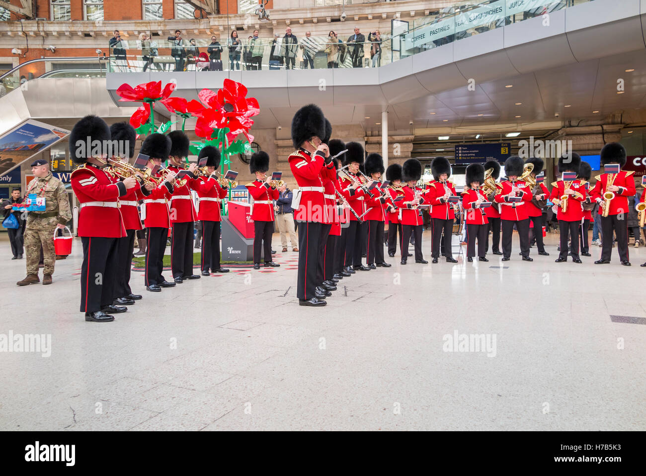 Waterloo Station, London, UK. 3rd November, 2016. The band of the ...