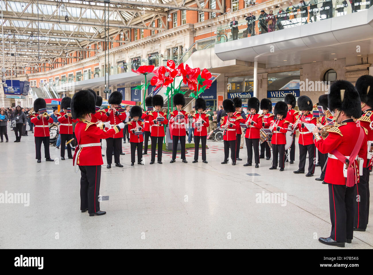 Waterloo Station, London, UK. 3rd November, 2016. The band of the ...