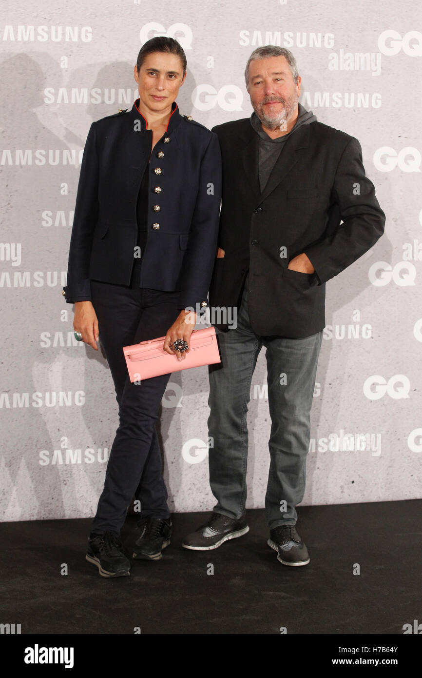 Madrid, Spain. 3rd November, 2016. Philippe Starck and Jasmine ...