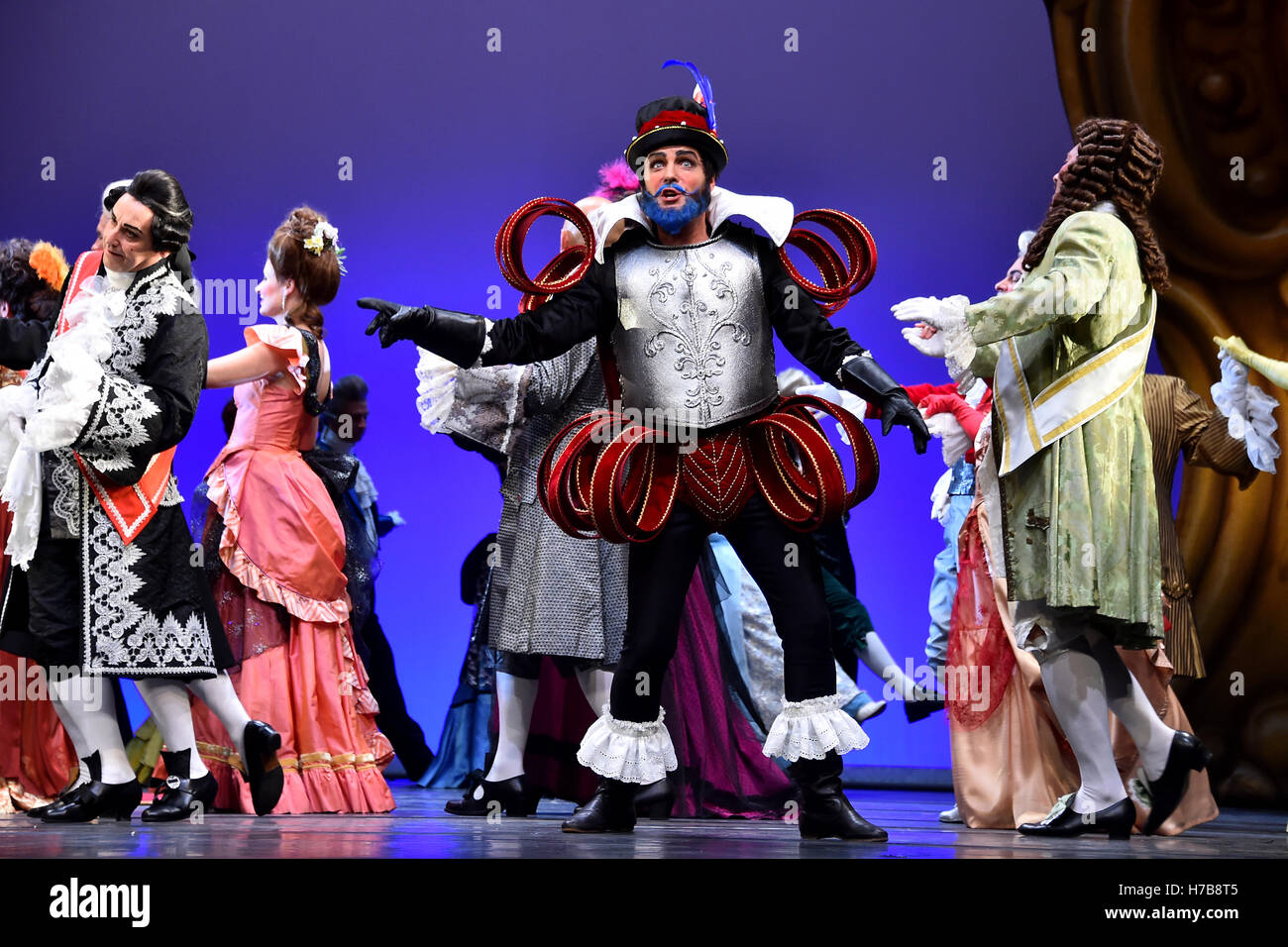 Jens Klaus Wilde performing during the general rehearsal of 'Ritter ...