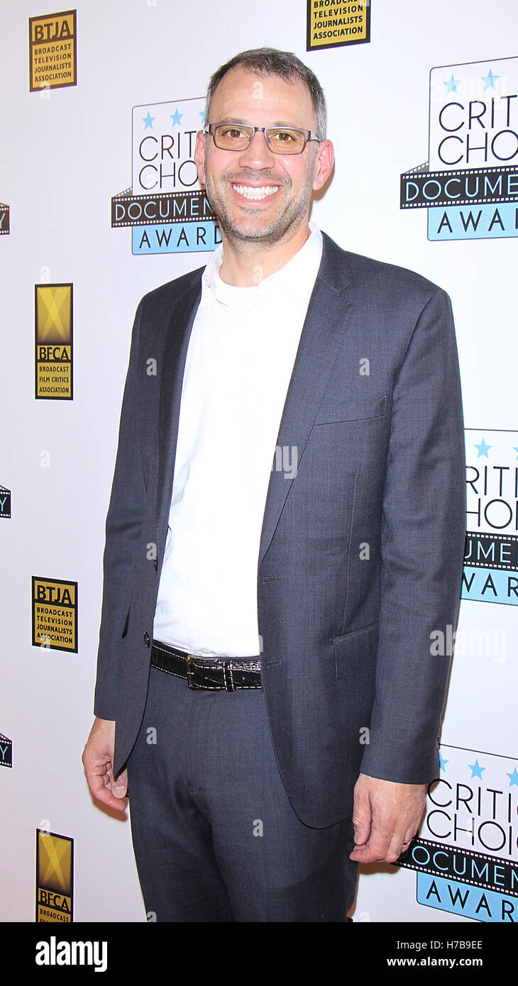 New York, USA. 3rd November, 2016. Jon Shenk at The Inaugural Critics ...