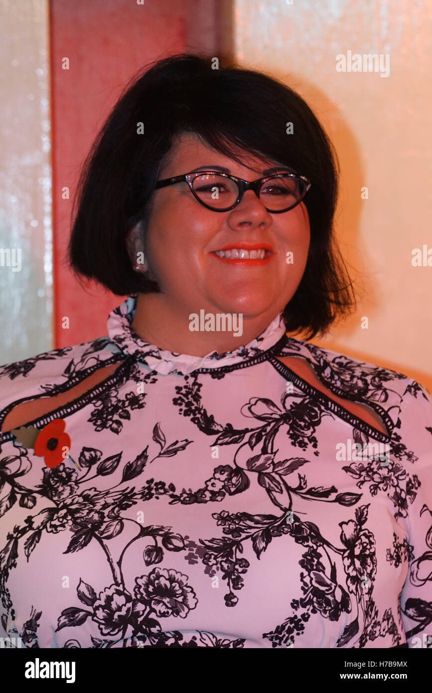 London, England, UK. 4th Nov, 2016. Amy Lame as UK first-ever Night ...