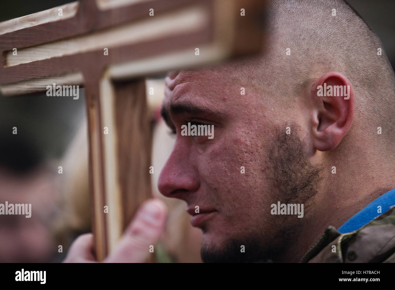 Kiev, Ukraine. 4th Nov, 2016. funeral ceremony for Ukrainian volunteers 'Aydar Battalion ...