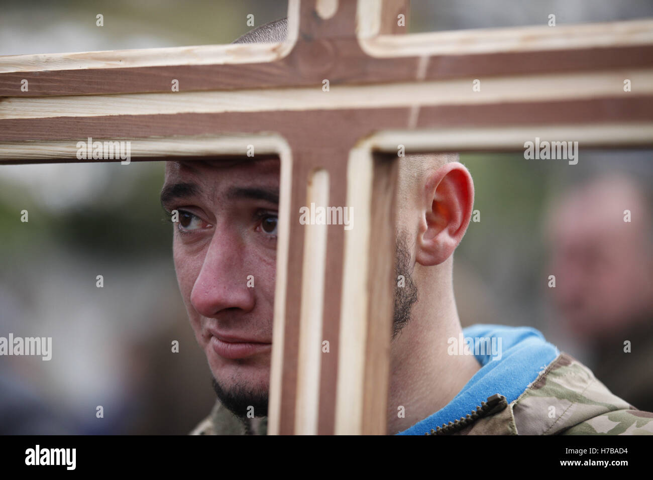 Kiev, Ukraine. 4th Nov, 2016. funeral ceremony for Ukrainian volunteers 'Aydar Battalion ...