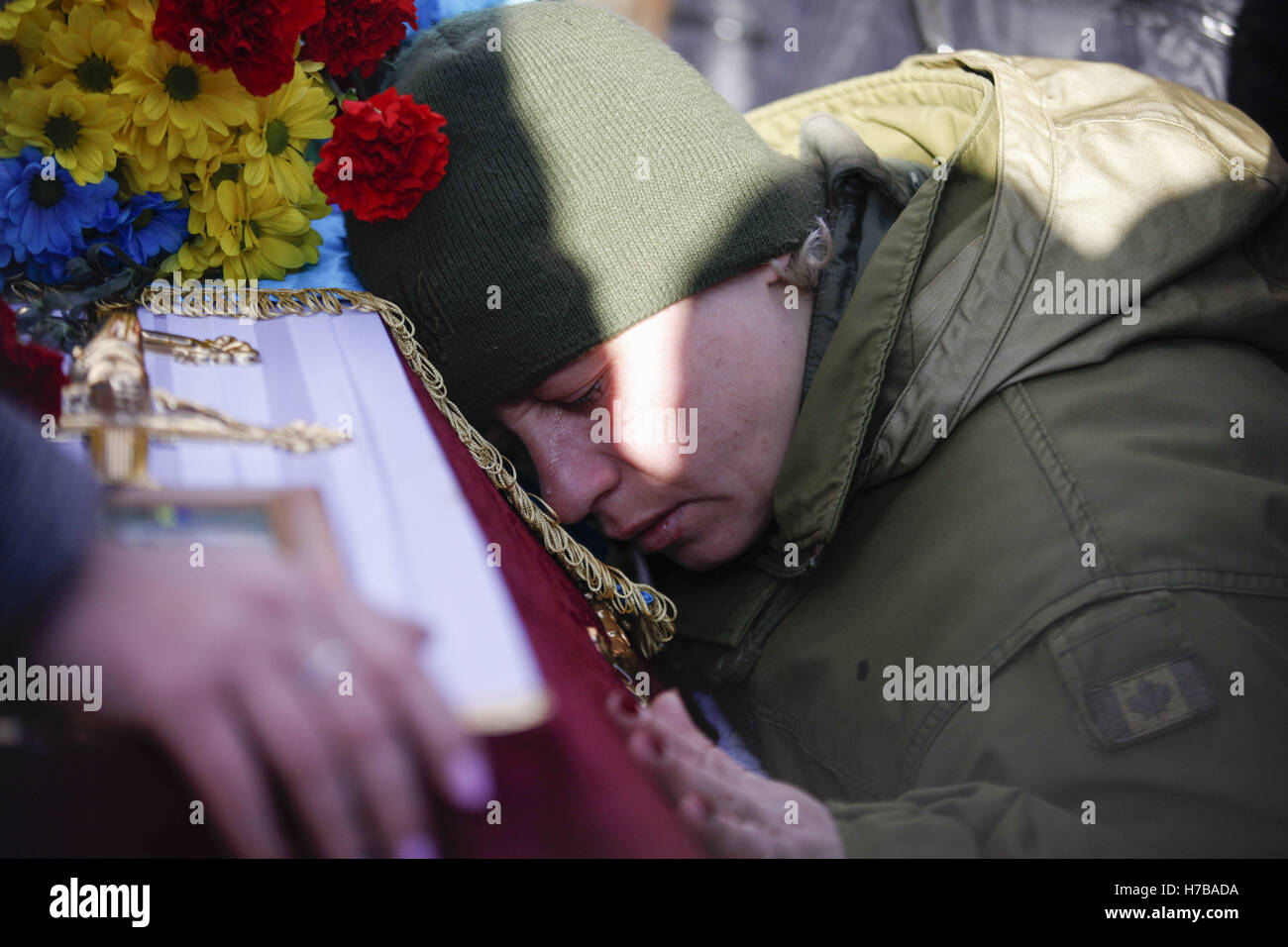 Kiev, Ukraine. 4th Nov, 2016. funeral ceremony for Ukrainian volunteers 'Aydar Battalion ...