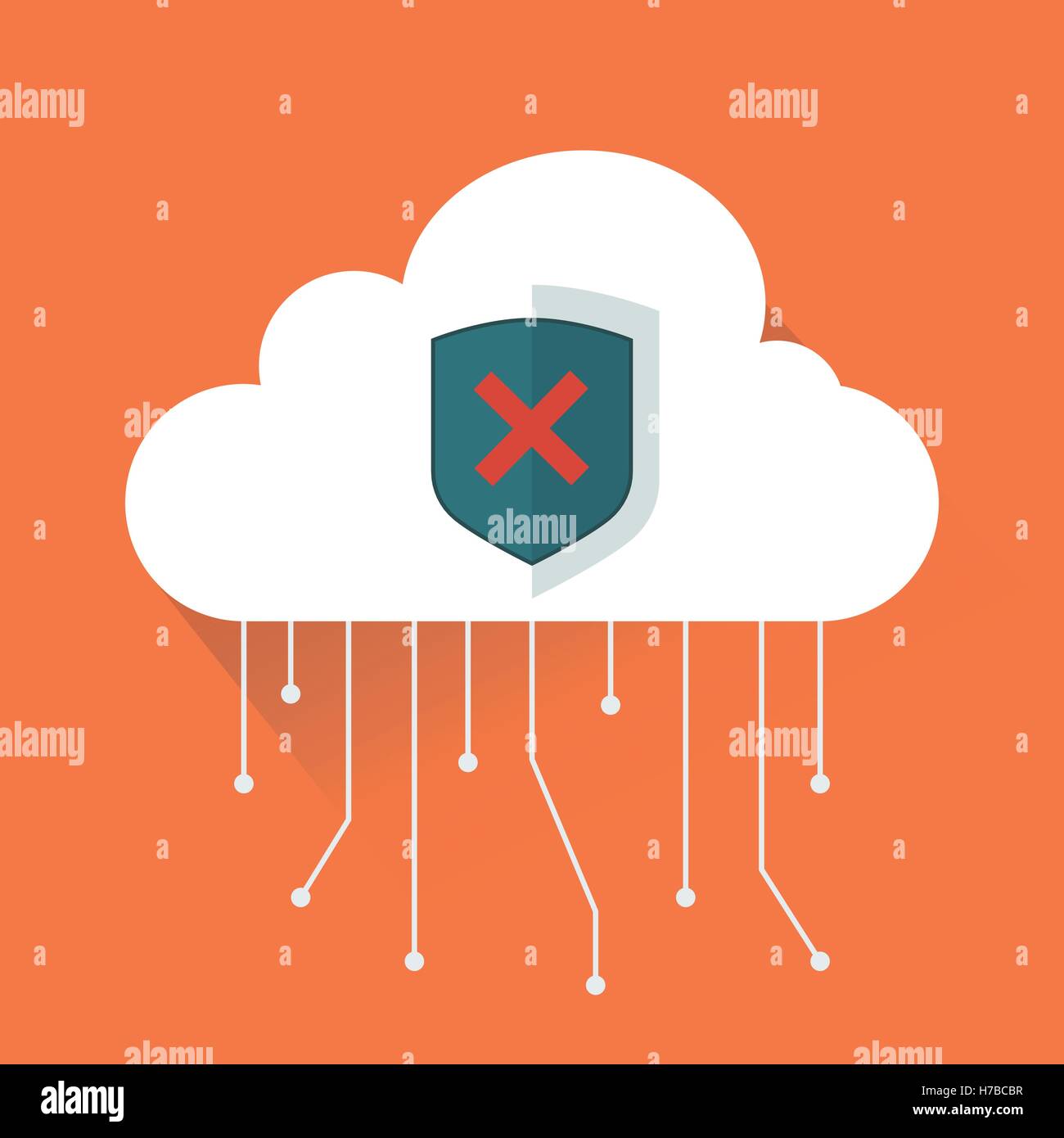 Cloud computing network error Stock Vector Images - Alamy