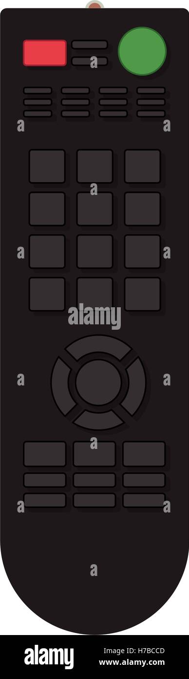 tv control remote icon over white background. vector illustration Stock ...