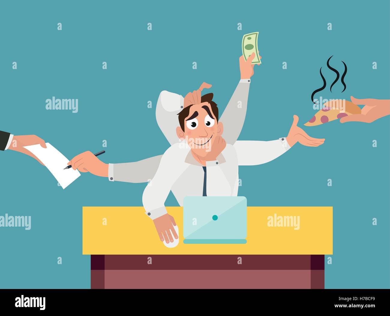Office job stress work vector illustration Stock Vector Image & Art - Alamy