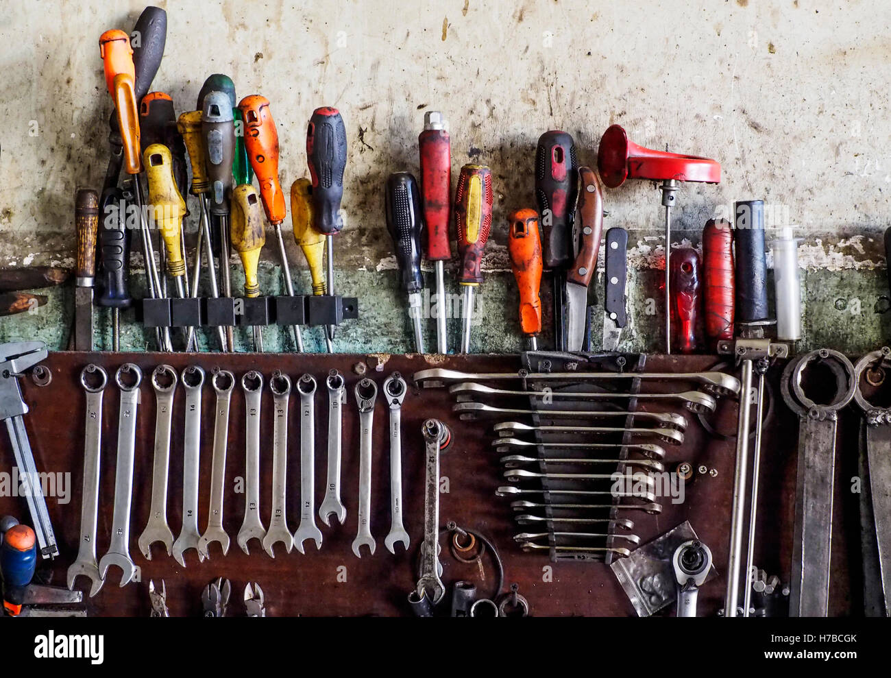 Old rusty tools workshop hi-res stock photography and images - Alamy