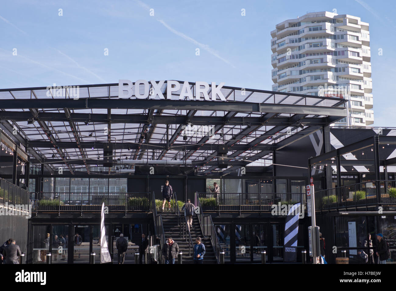 Boxpark sign hi-res stock photography and images - Alamy