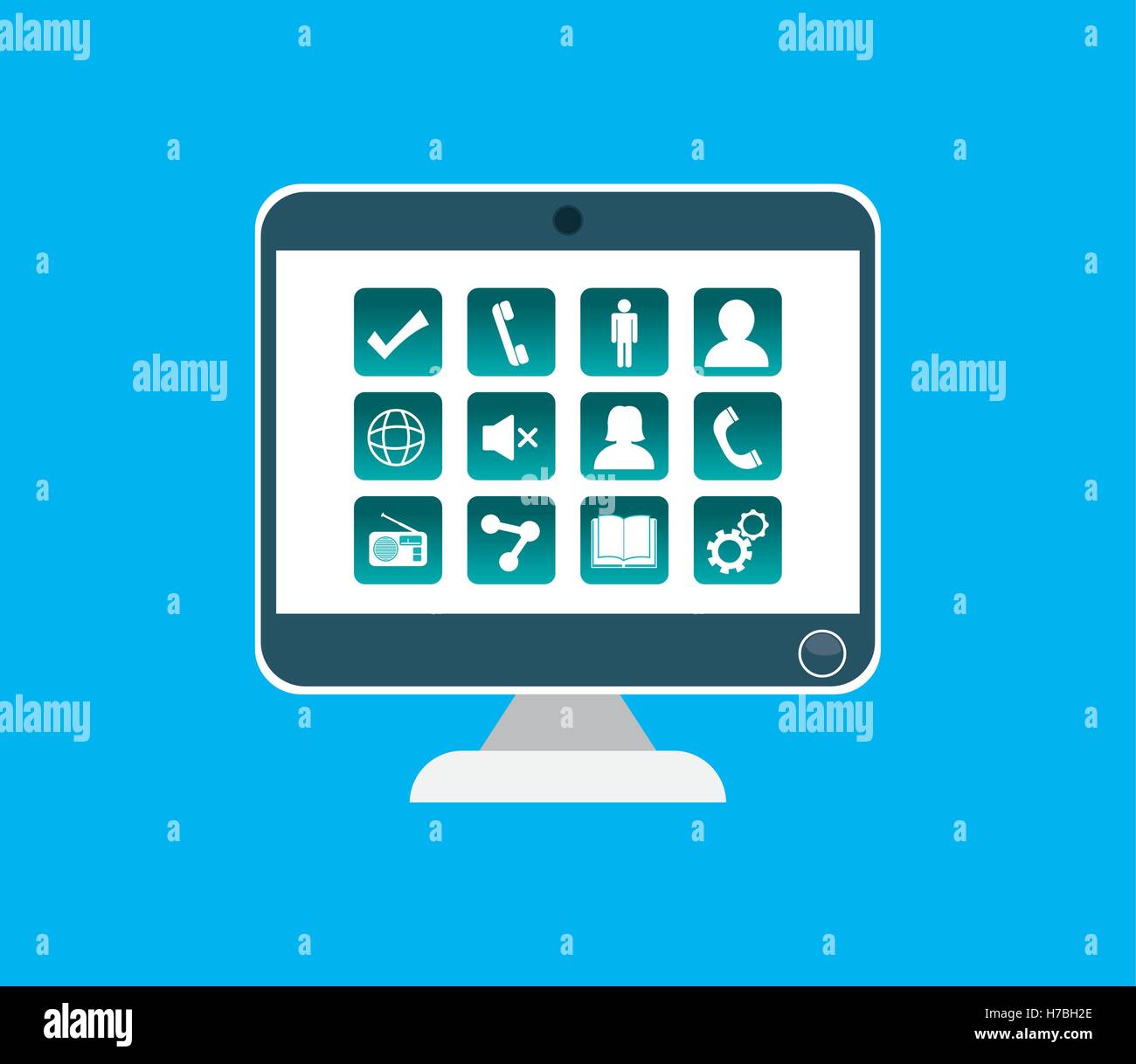 Mobile app smart tv icon vector illustration graphic design Stock ...