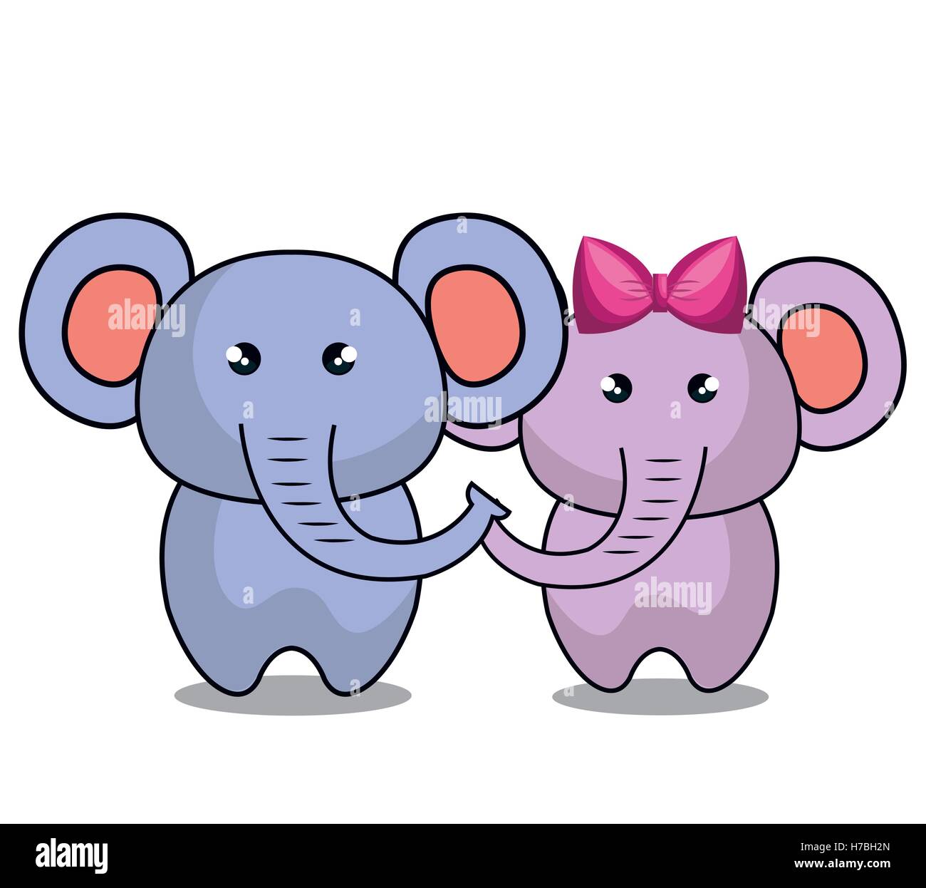 cute elephant stuffed icon vector illustration design Stock Vector ...