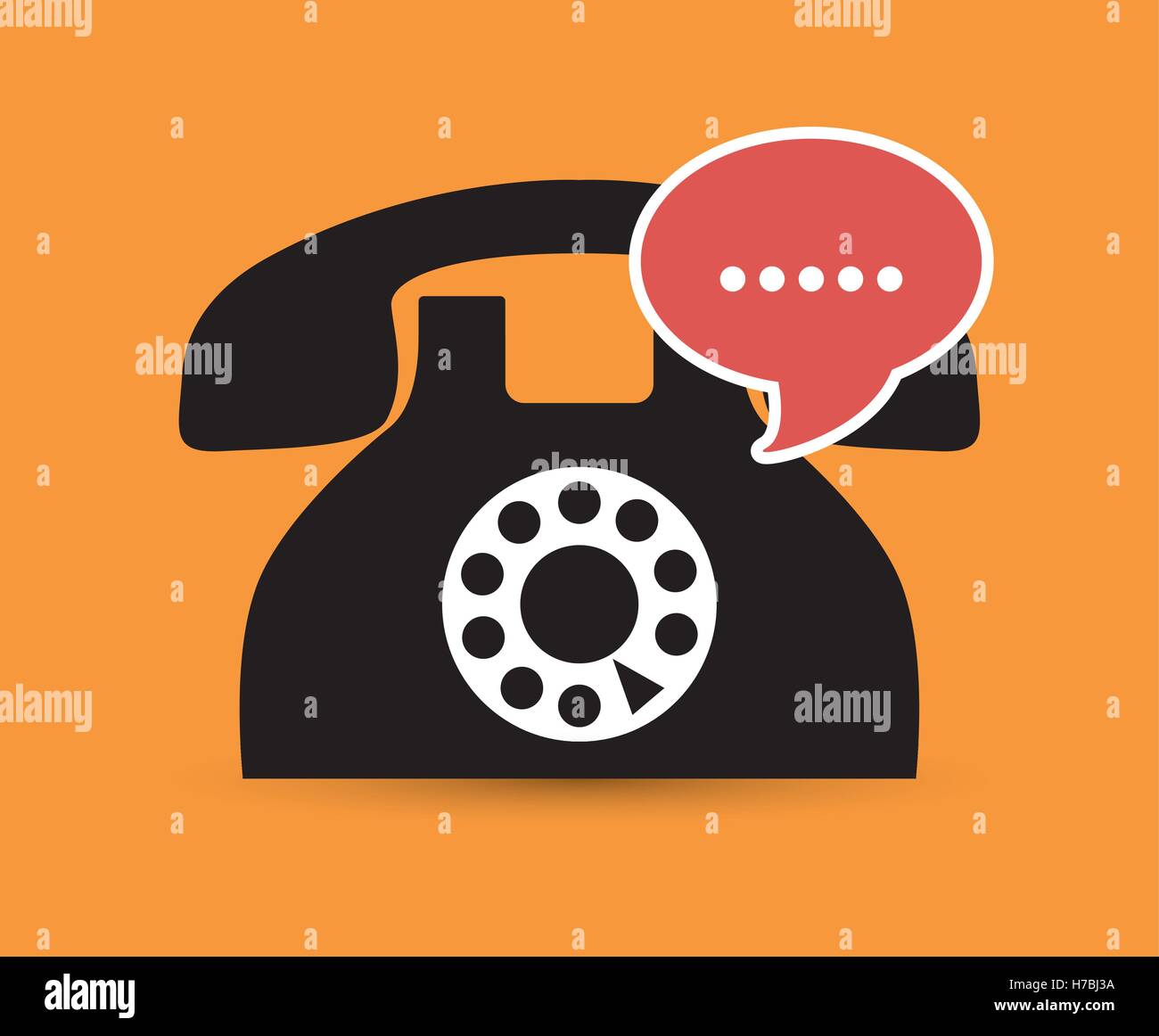Telephone line communication icon vector illustration graphic design ...