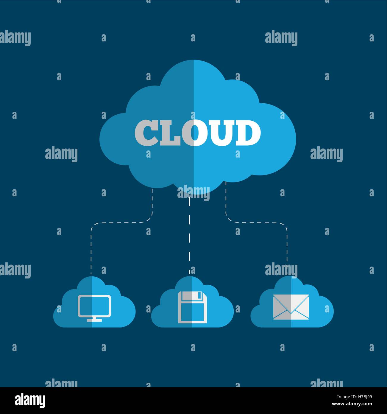 Cloud computing technology icon vector illustration graphic design Stock Vector Image & Art - Alamy