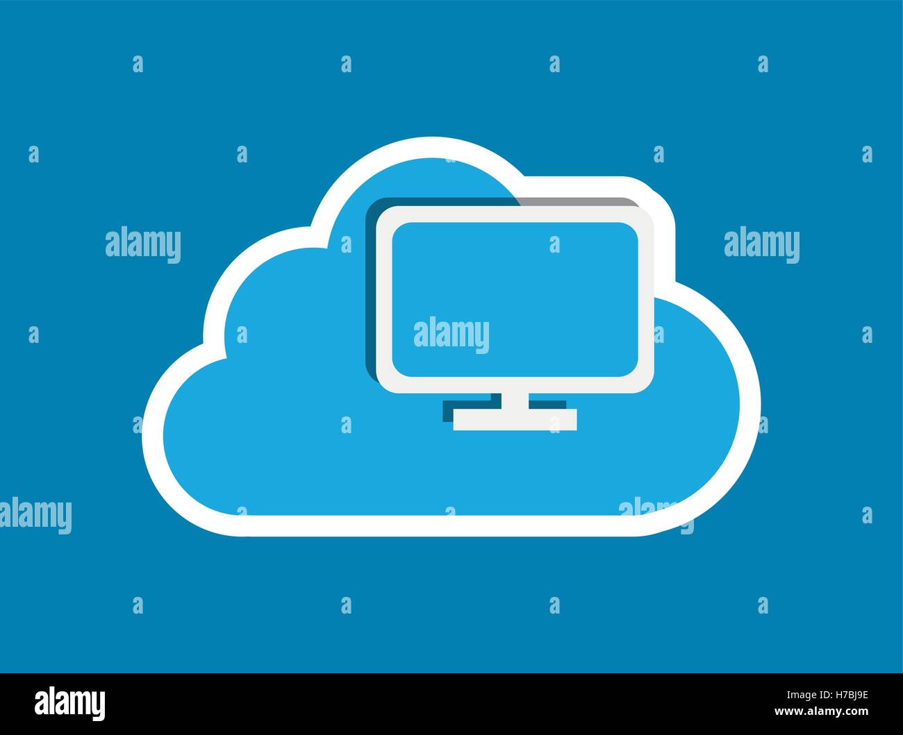 Cloud computing technology icon vector illustration graphic design Stock Vector Image & Art - Alamy
