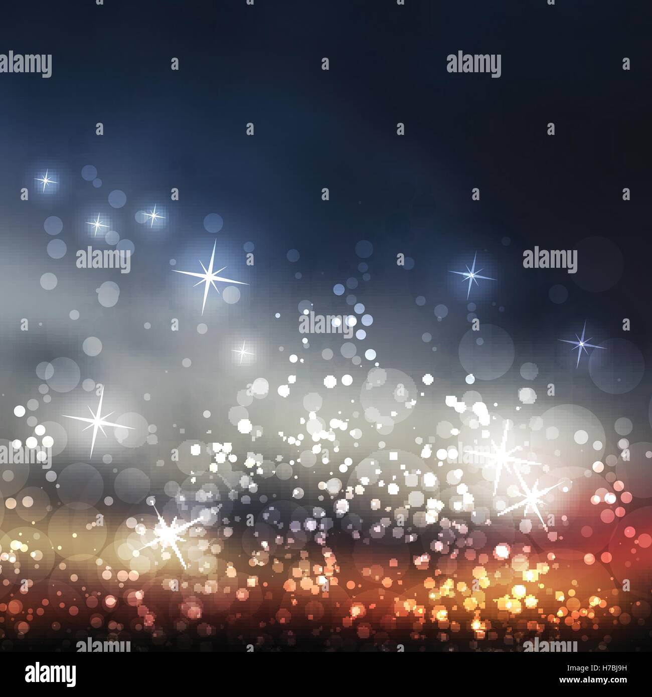 Sparkling Cover Design Template with Abstract, Blurred Background Stock ...
