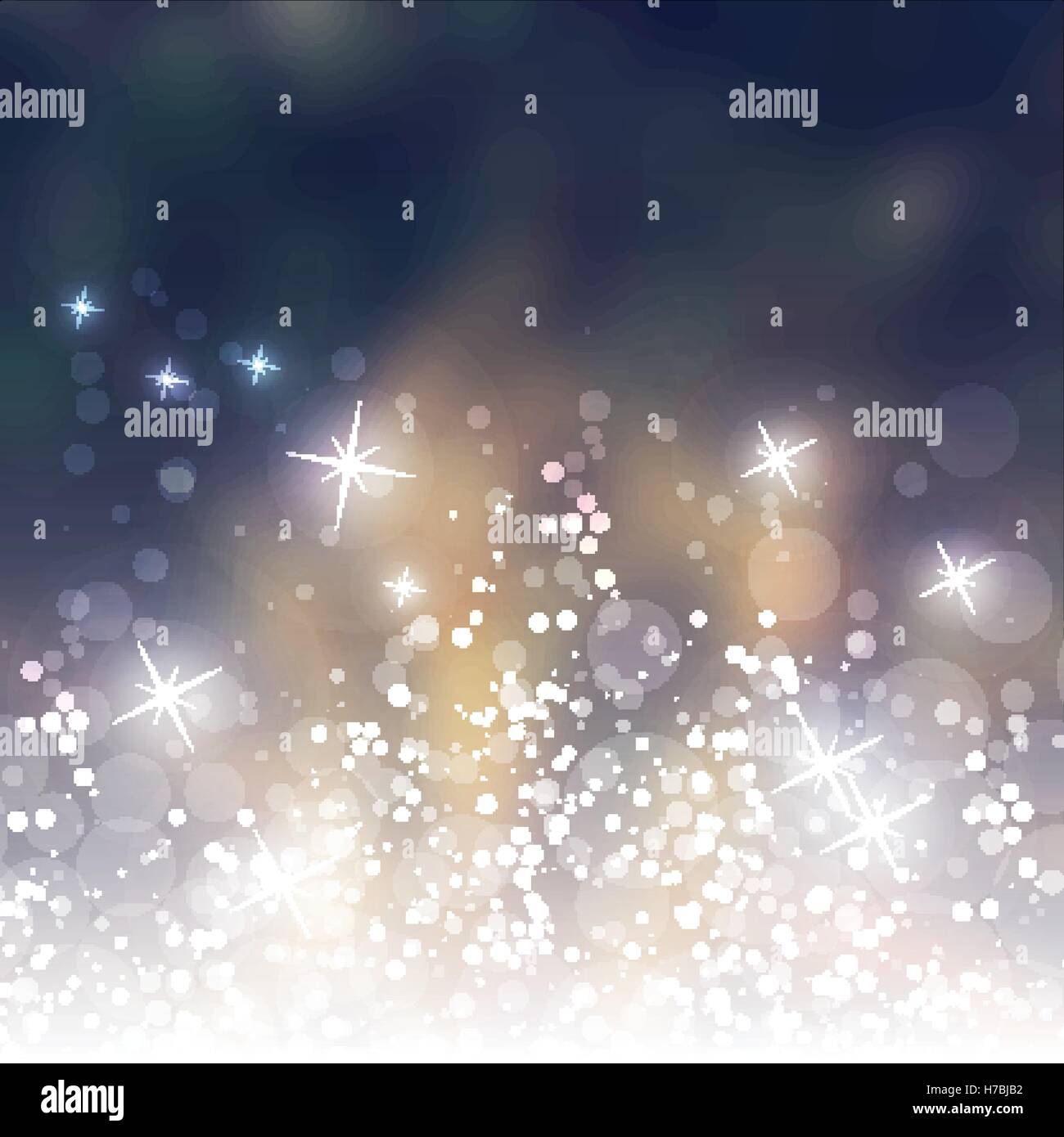 Sparkling Cover Design Template with Abstract Blurred Background Stock ...