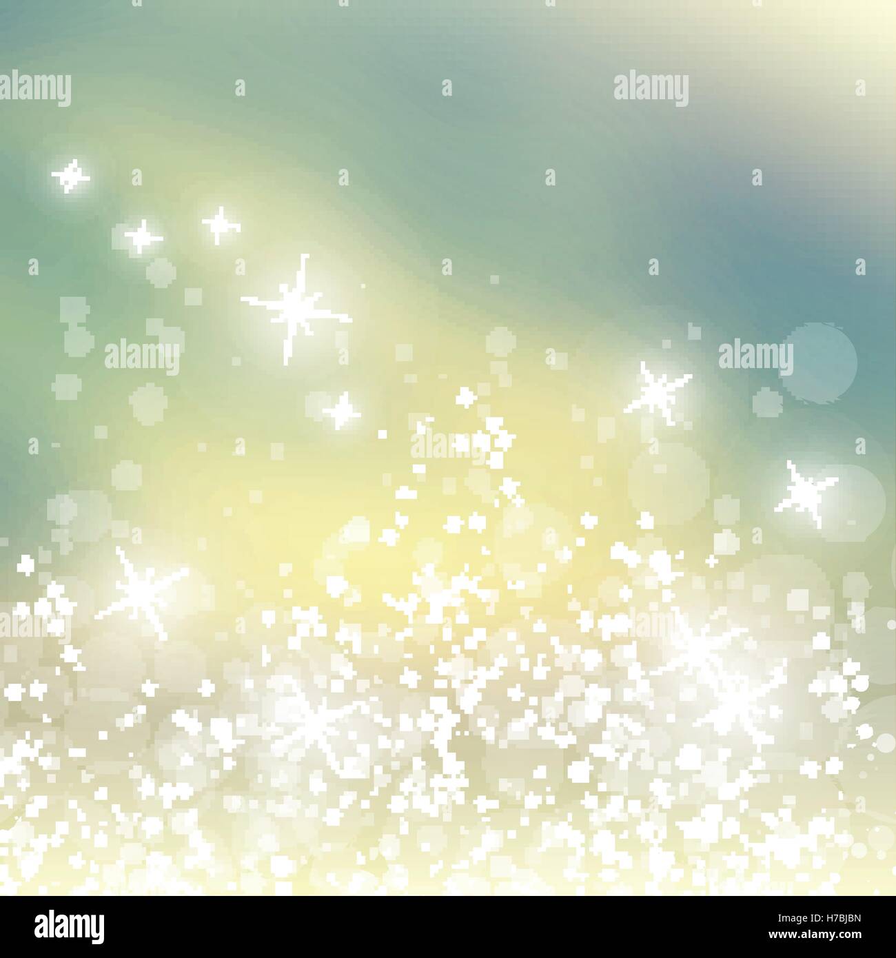 Sparkling Cover Design Template with Abstract Blurred Background for ...