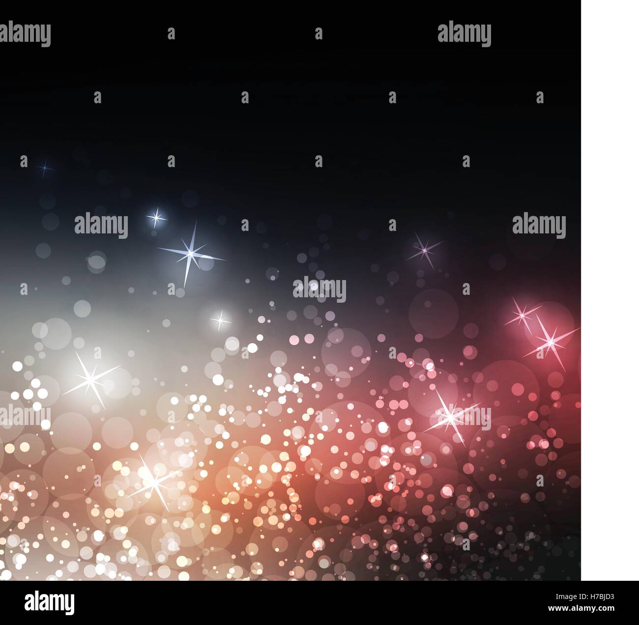 Sparkling Cover Design Template with Abstract Blurred Background for ...