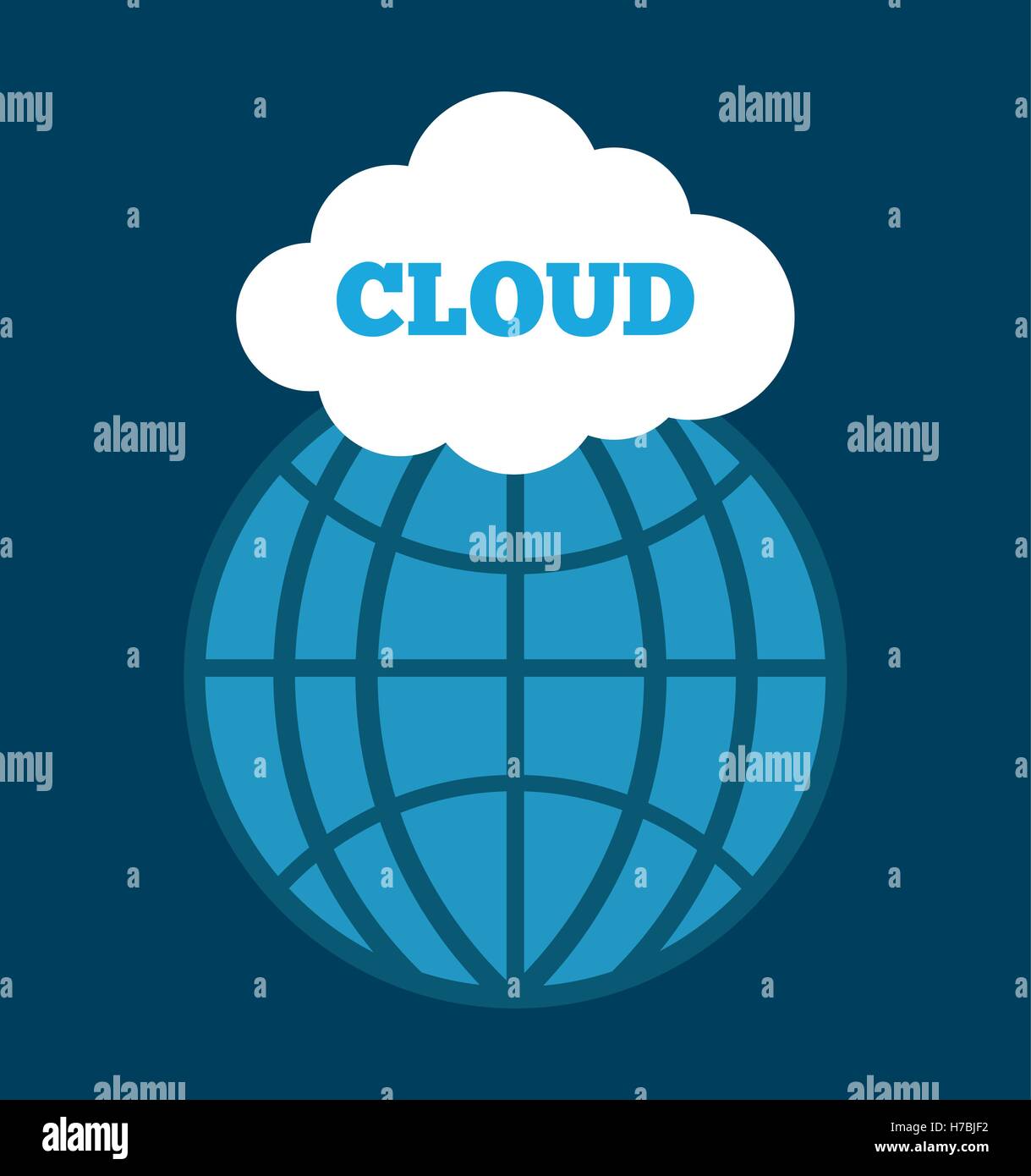 Cloud computing technology icon vector illustration graphic design Stock Vector Image & Art - Alamy