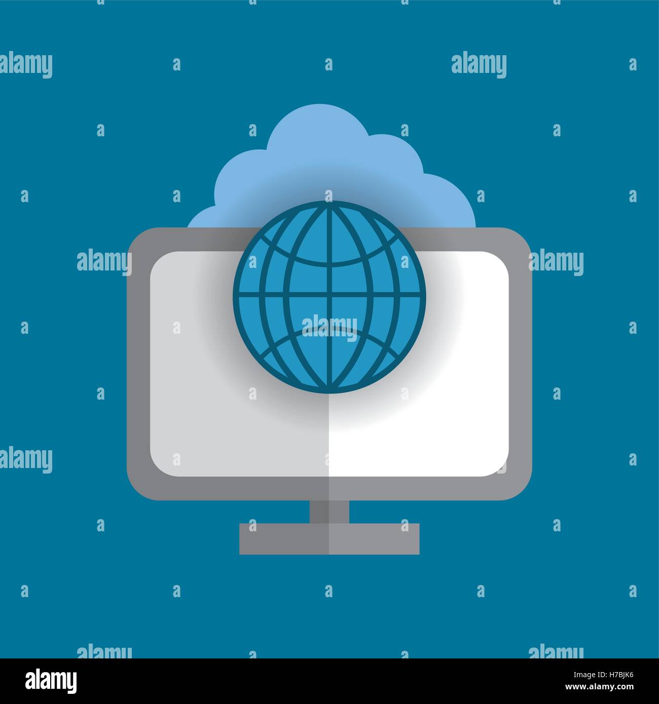 Cloud computing technology icon vector illustration graphic design Stock Vector Image & Art - Alamy