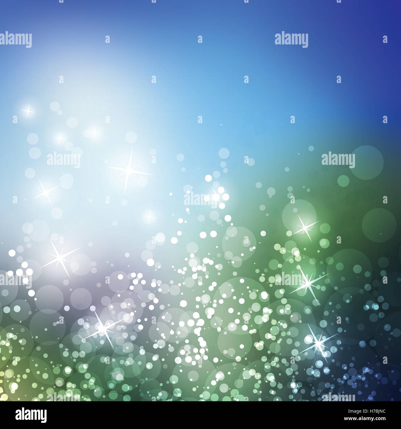Sparkling Cover Design Template with Abstract, Blurred Background ...