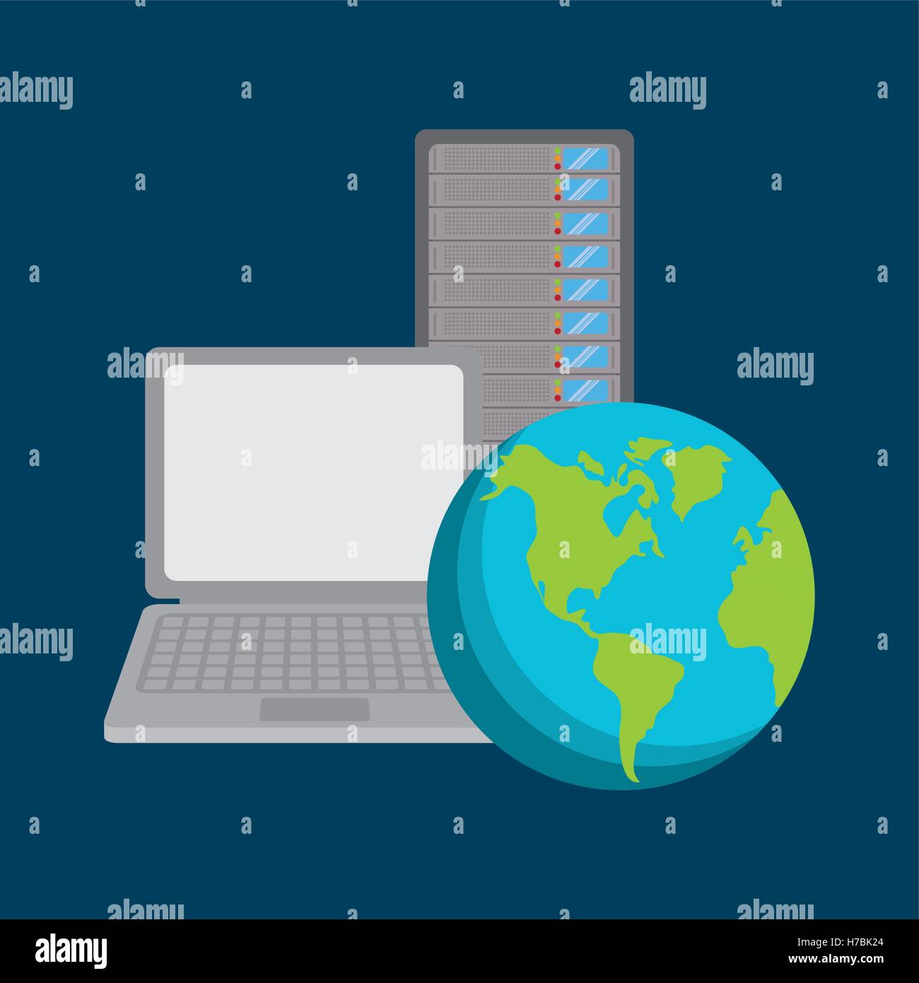Database storage computer icon vector illustration graphic design Stock ...