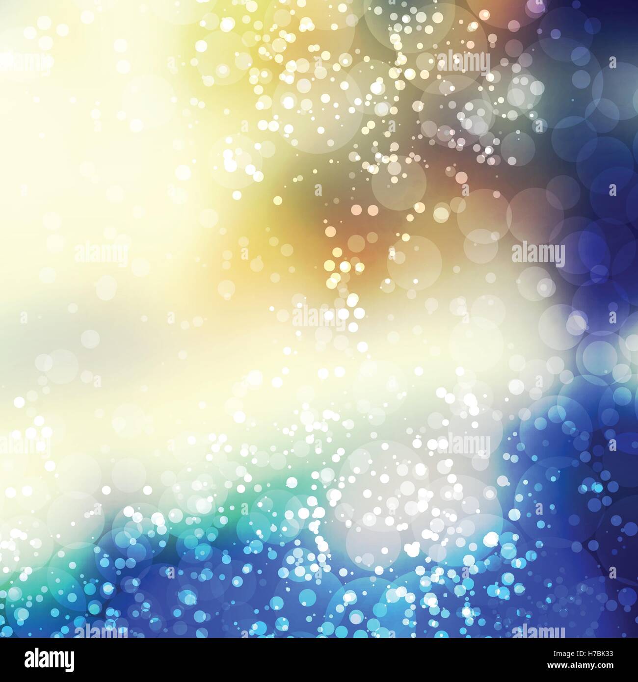 Sparkling Cover Design Template with Abstract, Blurred Background ...
