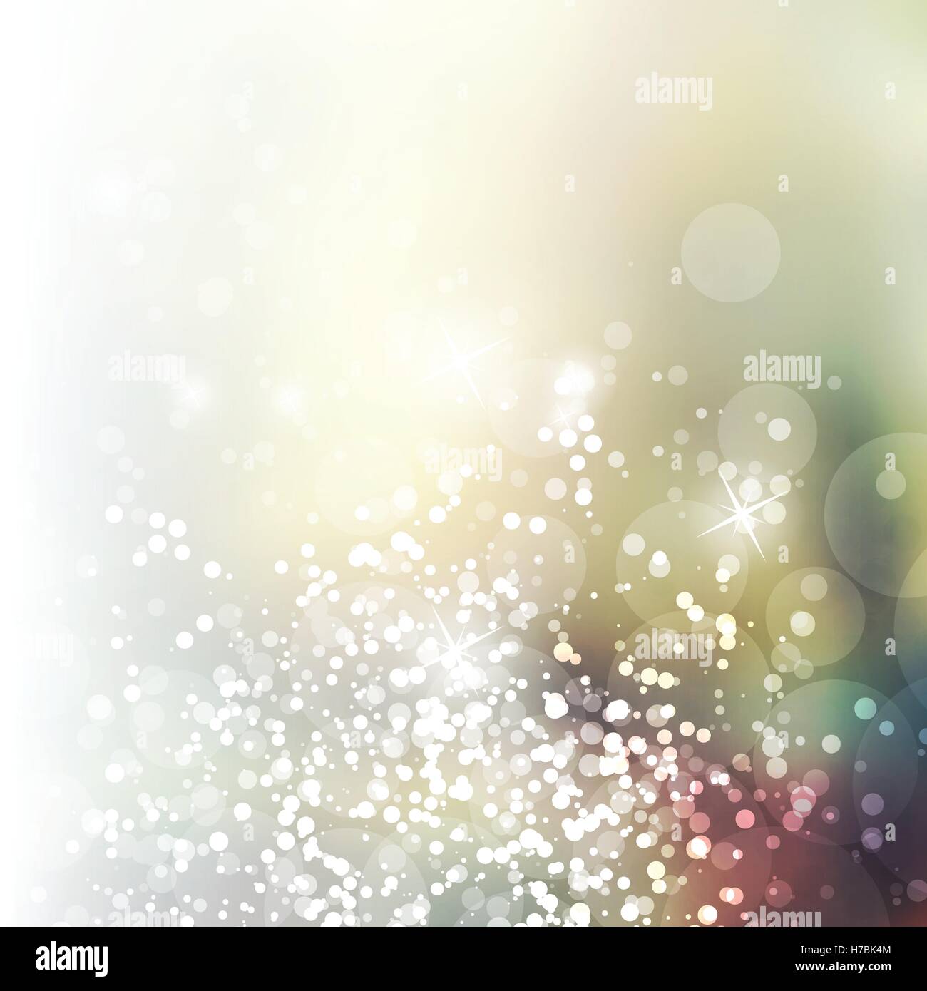 Sparkling Cover Design Template with Abstract, Blurred, Colorful ...