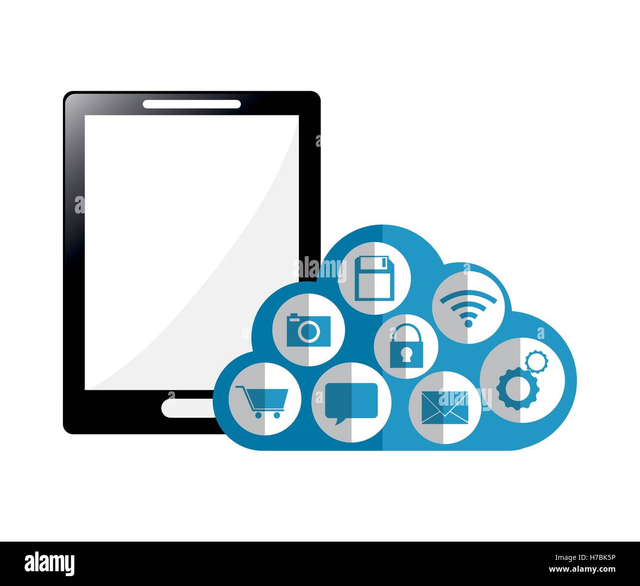 Cloud computing technology icon vector illustration graphic design Stock Vector Image & Art - Alamy